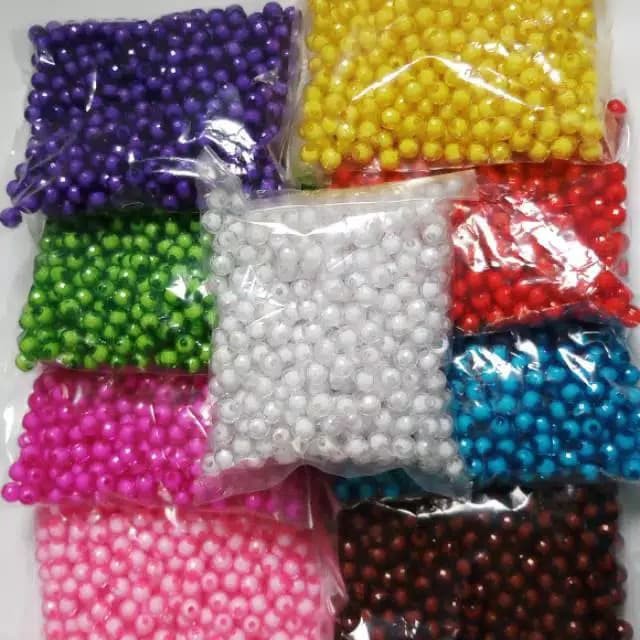 Jual Mote Bola Diameter 10mm mix warna 100gram | Shopee Indonesia
