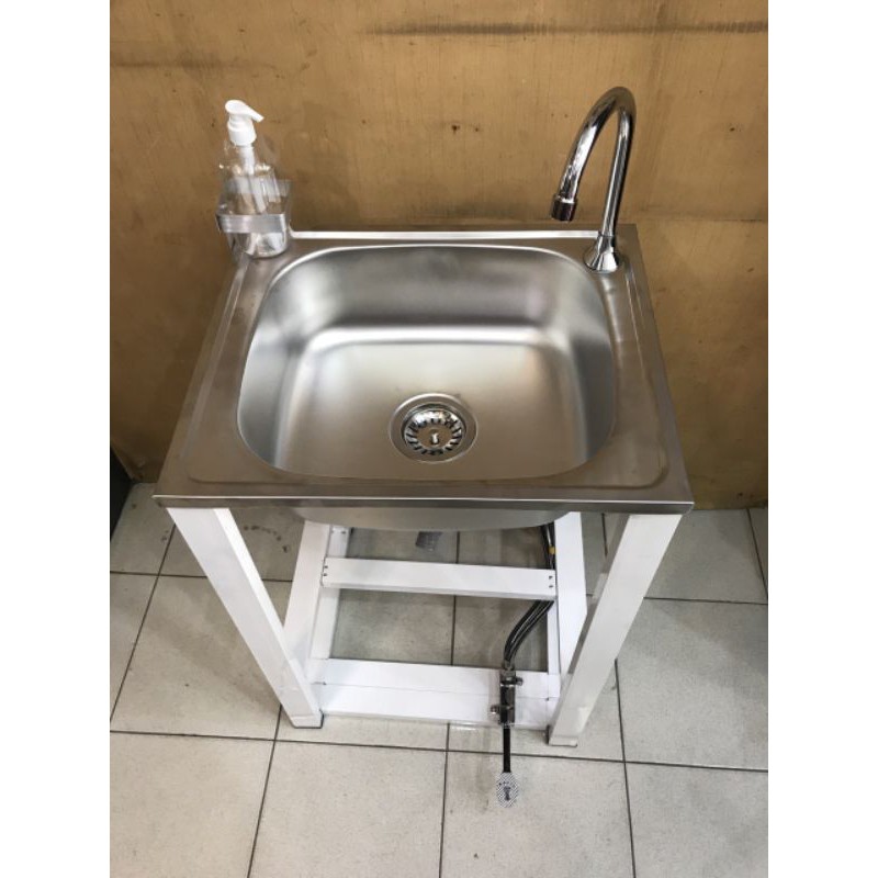 Jual Wastafel Portabel Cuci Tangan Stainless Steel - Kran Injak ...