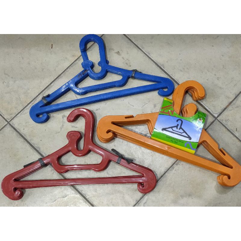 Jual 6pcs Hanger Baju Dewasa Gantungan Baju lepes lebar Tebal Taniti ...