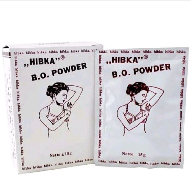 Jual Hibka bedak biang keringat/bedak ketiak 10 sachet | Shopee Indonesia