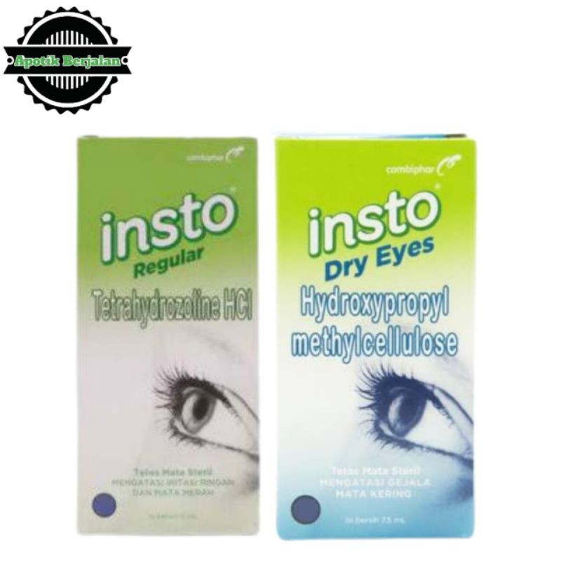 Jual Insto Tetes Mata Regular Dan Insto Dry Eyes 7,5 ML | Shopee Indonesia
