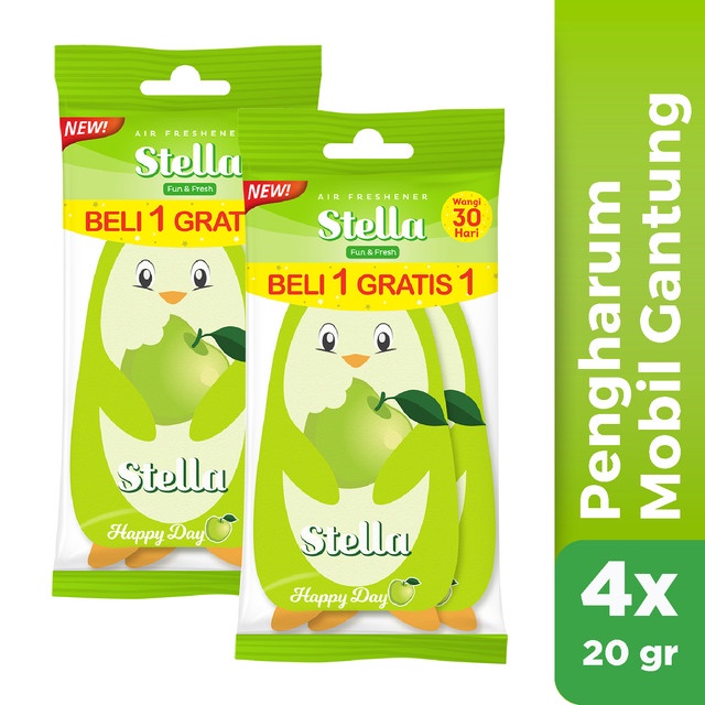 Jual Stella Fun & Fresh Happy Day 20gr Beli 1 Gratis 1 x2 - Pengharum Mobil | Shopee Indonesia