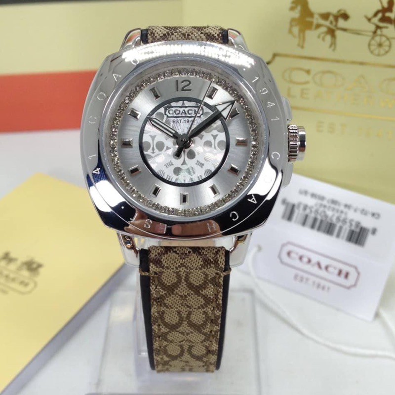 Jual JAM COACH ORIGINAL 100% - COACH STRAP LEATHER | Shopee Indonesia