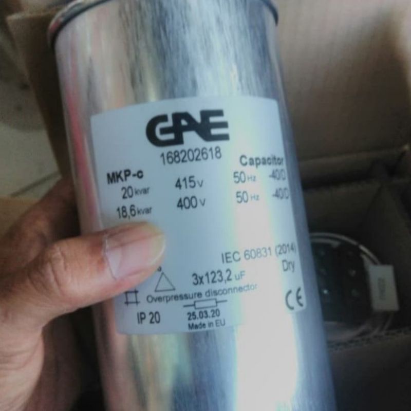 Jual KAPASITOR BANK 20KVAR CAPASITOR 20KVAR MKPC MKP-C 415V GAE ORIGINAL | Shopee Indonesia