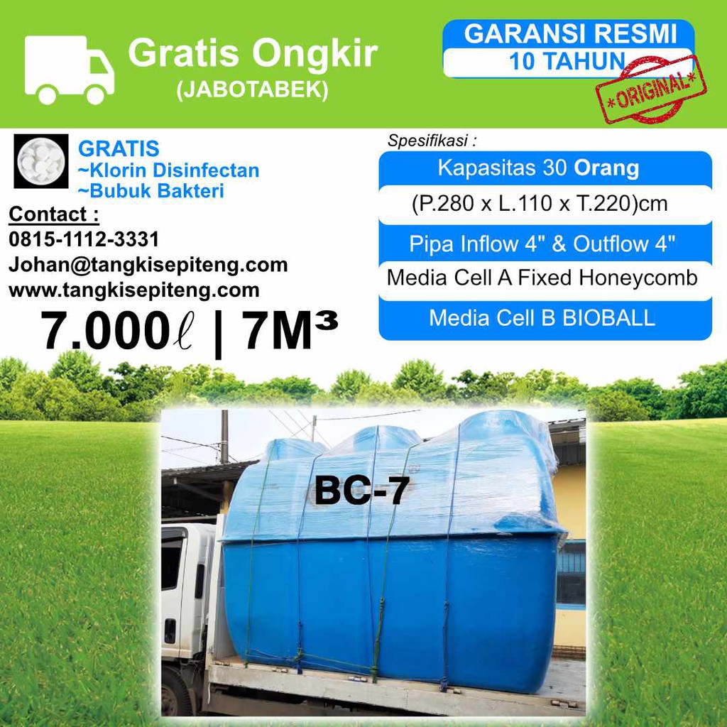 Jual BIOTANK 7000 L - Septictank Bio|Bio Septic Tank |BIOTECH|BIOFIL ...