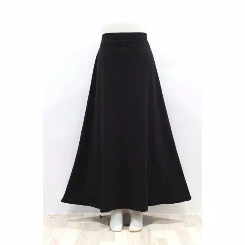 Jual Rok Wanita Umbruella Panjang Skirt Scuba Polos Rok Muslimah Kain ...