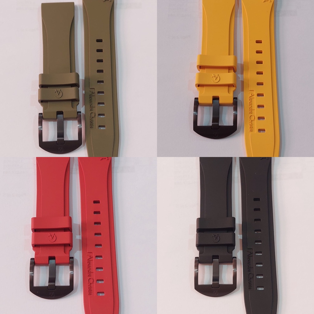Jual TALI/STRAP RUBBER ALEXANDRE CHRISTIE AC UKURAN 22 MM ORIGINAL ...
