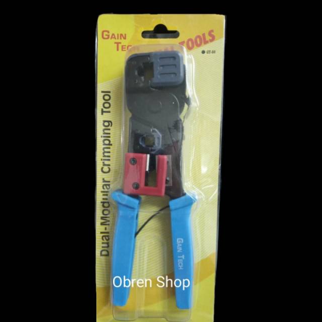 Jual CRIMPING TOOL RJ45 RJ11 GAINTECH | Shopee Indonesia