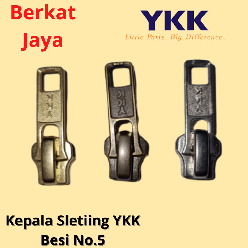 Jual Kepala Resleting YKK Gigi Besi No.5 | Shopee Indonesia