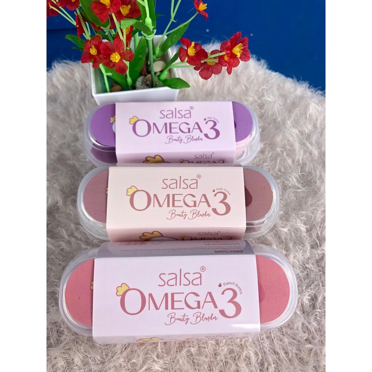 Jual SALSA Omega 3 Beauty Blender - Sponge Makeup isi 3 Puff Spons ...