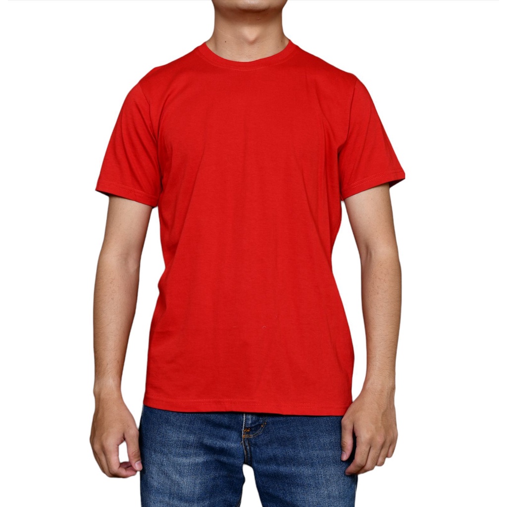 Jual Kaos Polos MERAH CABE Cotton 30s / Baju 17 agustus Pria Merah ...