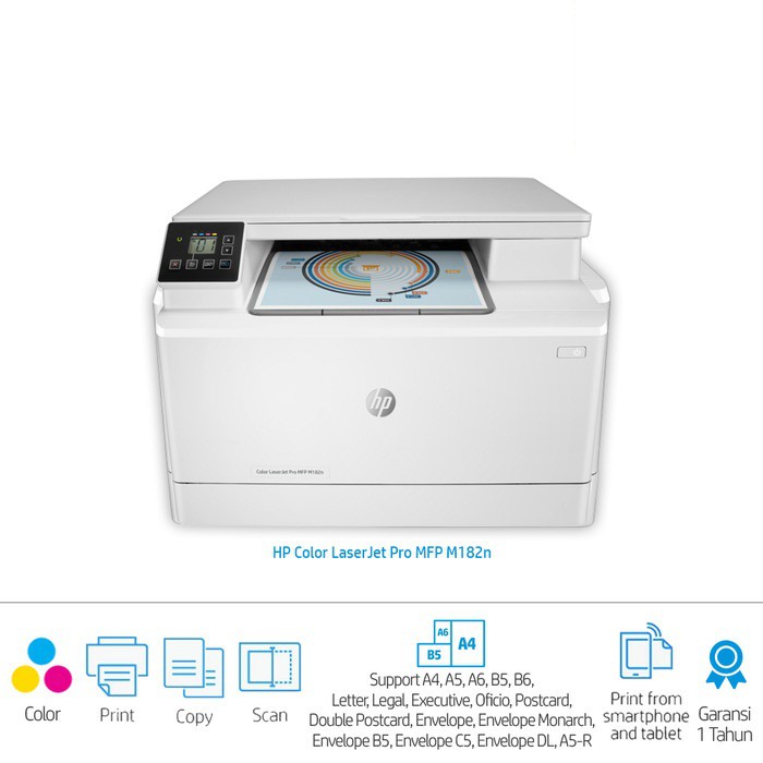 Jual HP Color LaserJet Pro MFP M182n | Shopee Indonesia