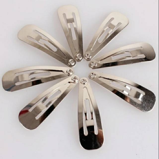 Jual 12biji jepit TipTop silver jepit rambut | Shopee Indonesia