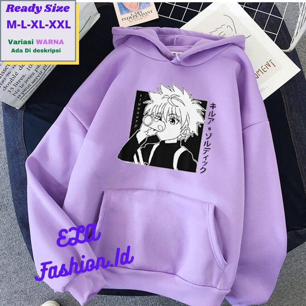 Jual HOODIE OBLONG ANIME killua Zoldyck wow HUNTER X HUNTER - Killua ...