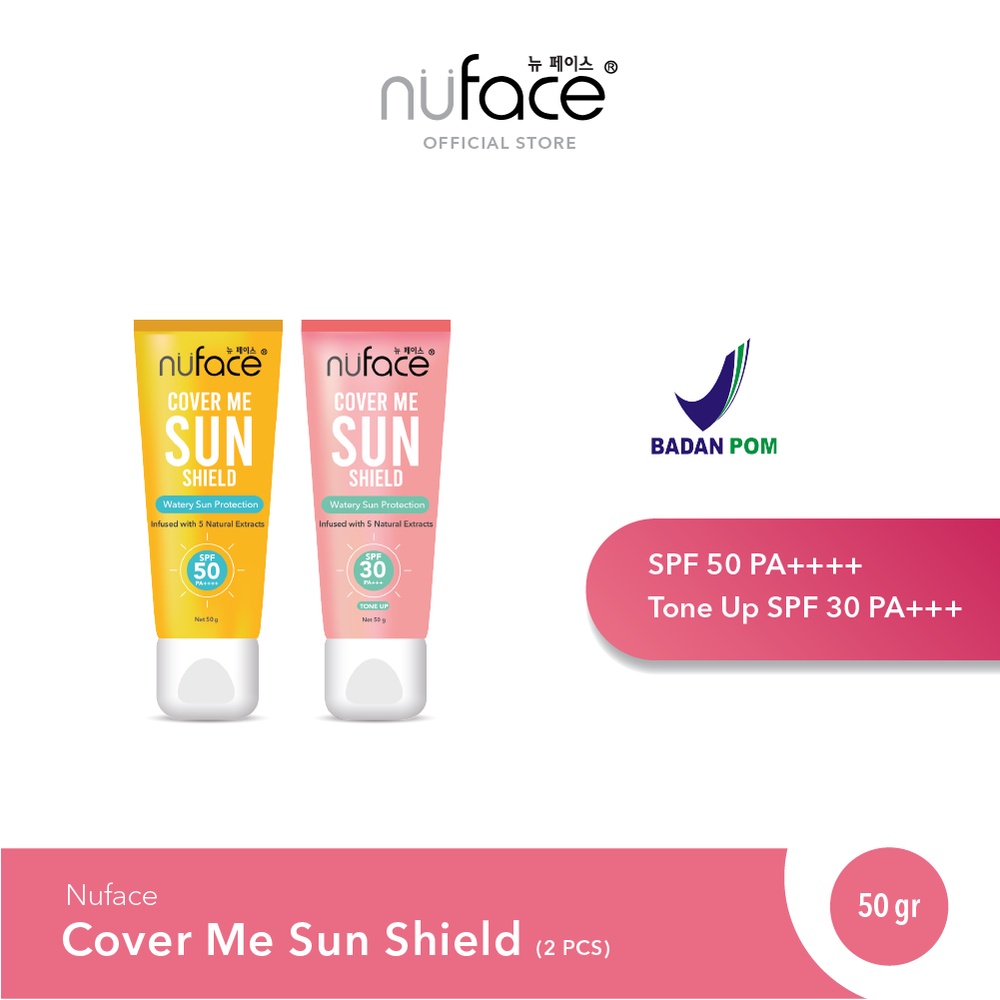 Jual Nuface Sunscreen Cover Me Sun Shield Twin Pack Mix Variant ...