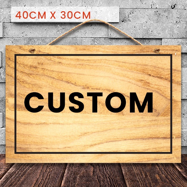 Jual Papan Nama Kayu Sign Board Kayu murah open close toilet wifi no ...