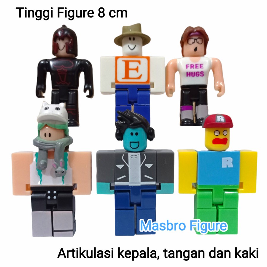 Jual Figure Roblox Jumbo / Mainan Topper Kue Roblox Set D isi 6 ...