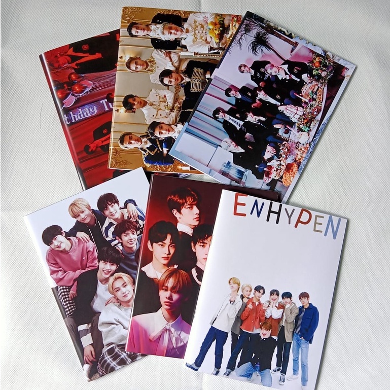 Jual Buku Tulis / Buku Sekolah ENHYPEN K-Pop Bebas Custom (6 pcs ...