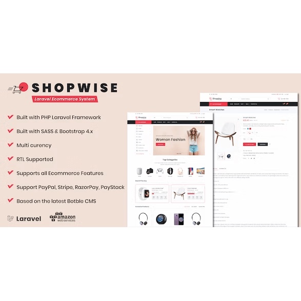 Jual Shopwise – Laravel Ecommerce Multilingual System | Shopee Indonesia