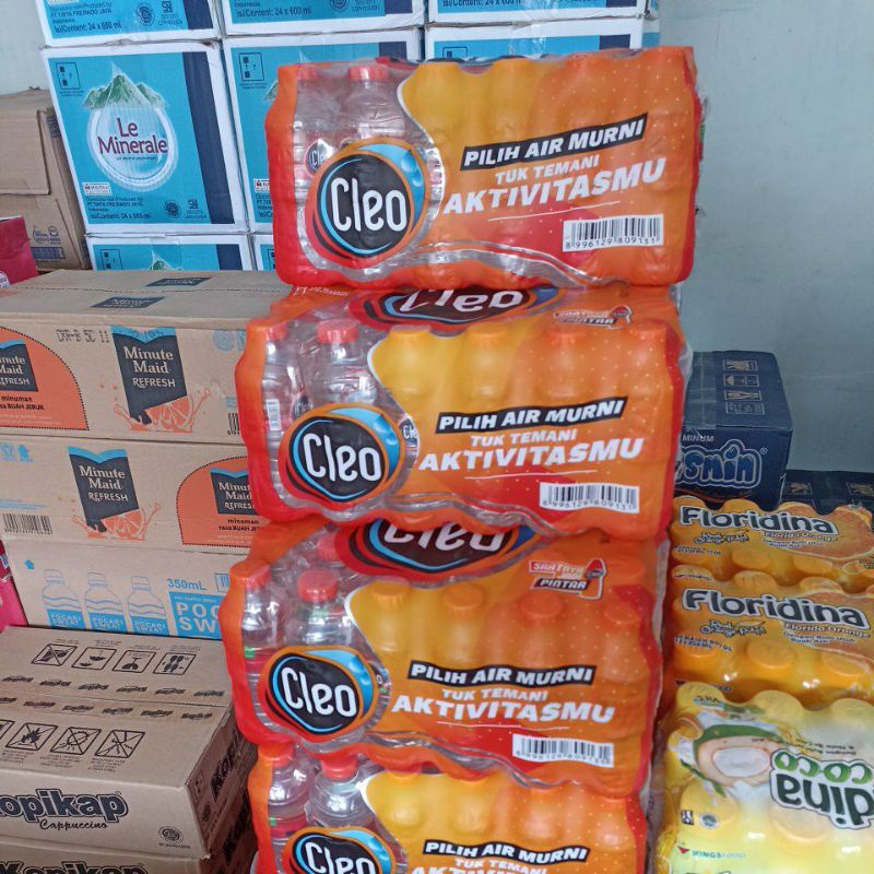 Jual minuman Botol Cleo 220 ML - 1 pack isi 24 | Shopee Indonesia