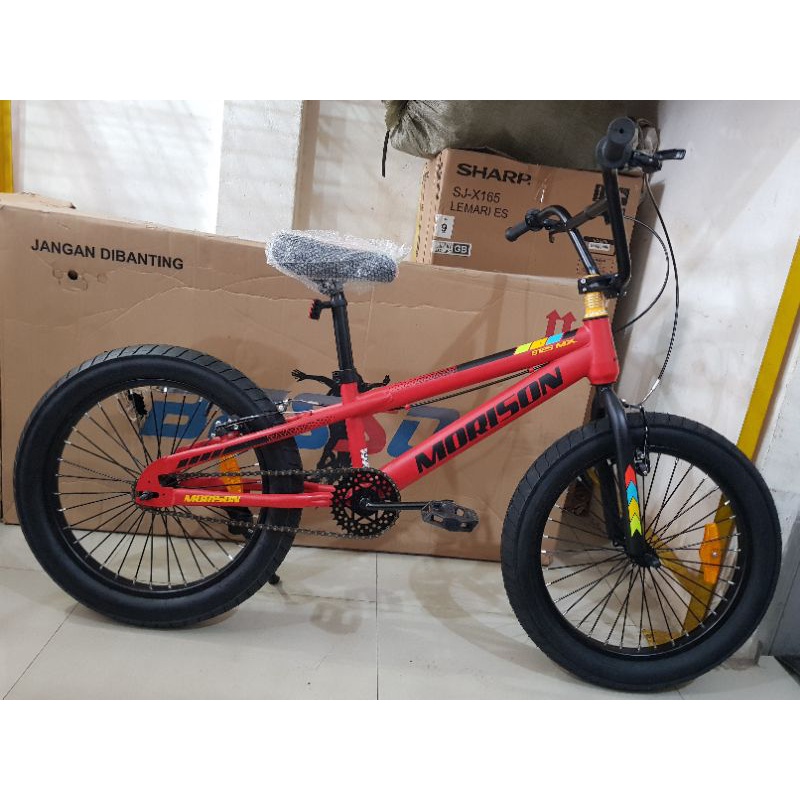 Jual Sepeda BMX 20 inch MORISON ( BAN JUMBO 3.0 ) ( Warna Merah / Red ...