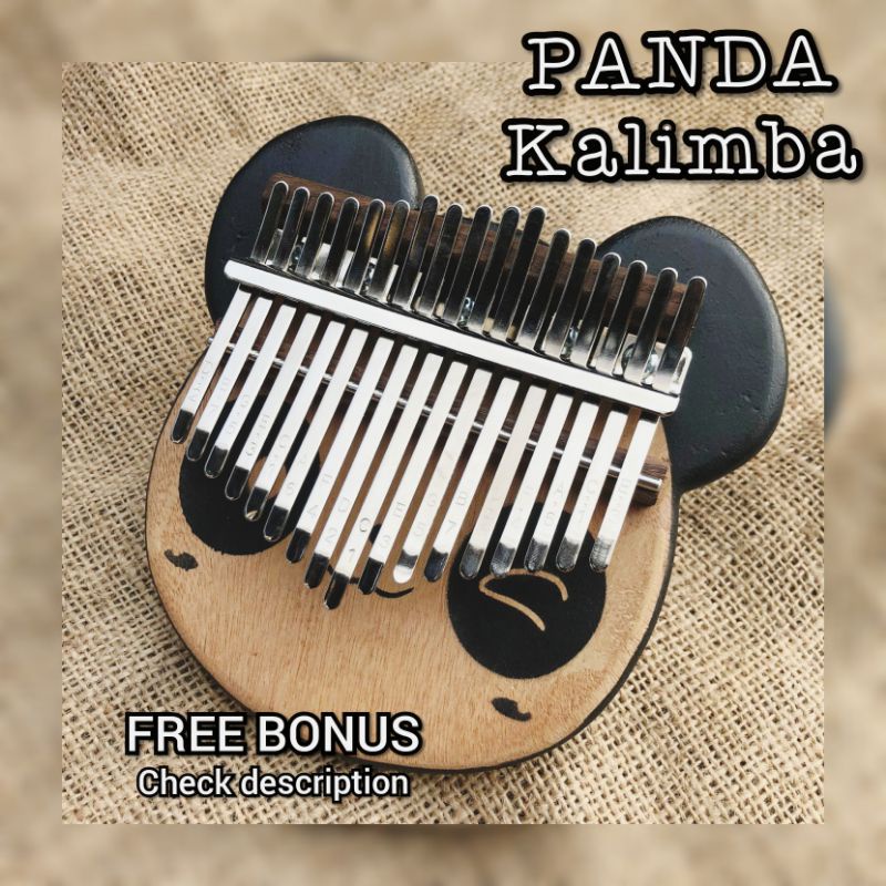 Jual KALIMBA PANDA -bisa custom nama /tulisan atau logo yang kamu mau ...