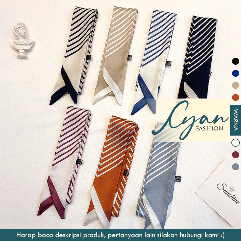 Jual "Helly" Mini Scarf Pita, Scarf Leher, Scarf Tas, Bahan High Grade ...