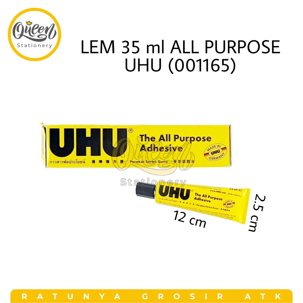 Jual 1 PCS LEM BESAR 35ML UHU / LEM SERBA GUNA / LEM BENING (001165 ...