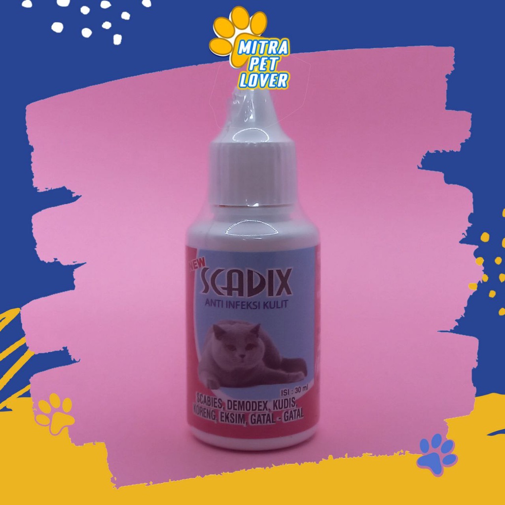 Jual OBAT INFEKSI KUCING - SCADIX CAT DROP 30 ML ORIGINAL - CAT SCABIES ...