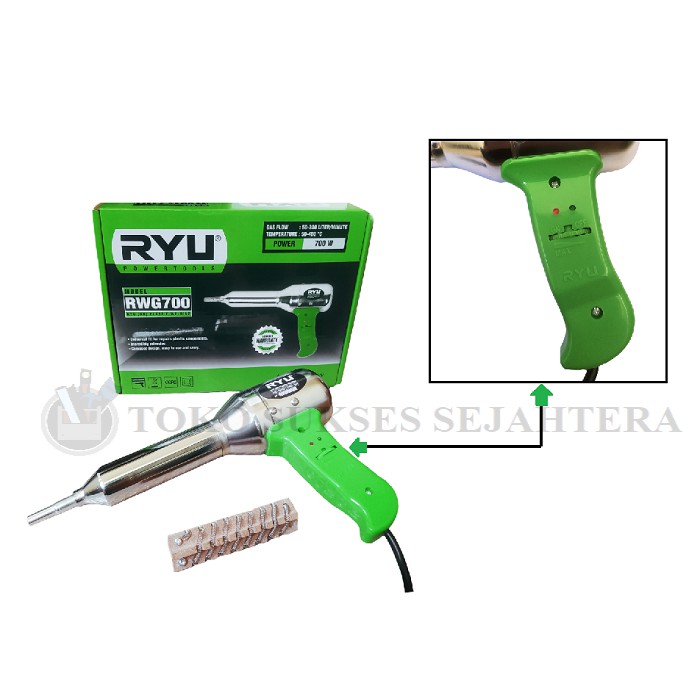 Jual RYU RWG 700 Plastic Welding Gun / Hot Gun Mesin Las Plastik 700 ...