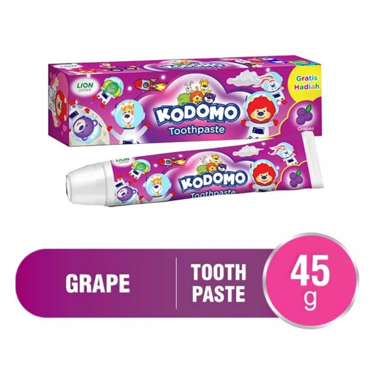 Jual kodomo toothpaste tube 45 g grape | Shopee Indonesia