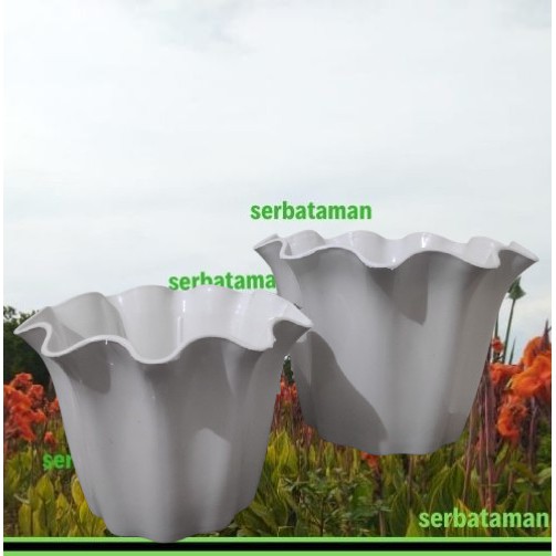 Jual Pot Bunga KB Shallom Primadona 10 Putih / Pot Tanaman / Pot ...