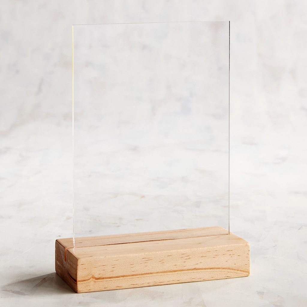 Jual Wooden Stand Acrylic 10 x 15 cm | Shopee Indonesia
