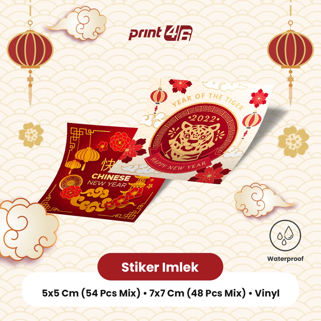 Jual Stiker Tema Tahun Baru Cina Sincia Sticker Chinese New Year ...