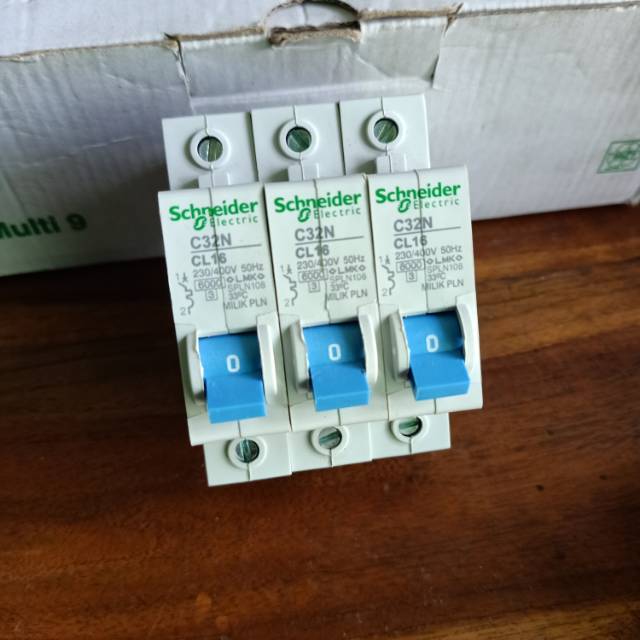 Jual MCB 1P 16A SCHNAIDER ORIGINAL BIRU PLN | Shopee Indonesia