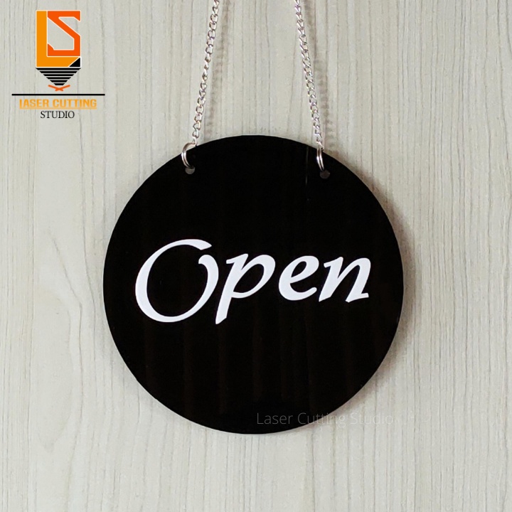 Jual Open Close Sign Board Akrilik Timbul | Papan Akrilik Open Close ...