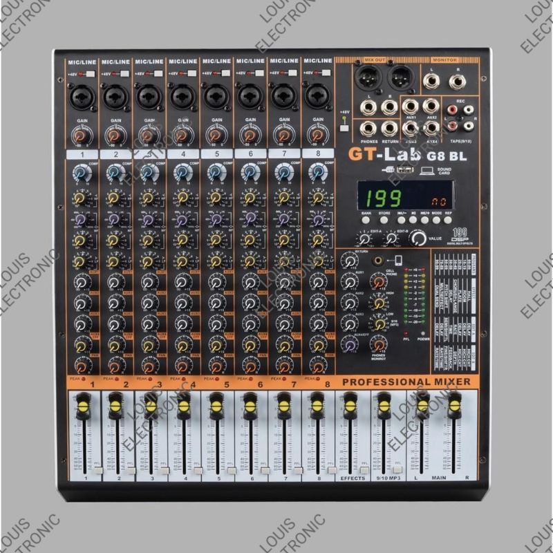 Jual Mixer Audio GT-Lab GTLab G8 BL G8BL G 8BL 8 Channel By RDW ORIGINAL Free HARDCASE ( Koper ...