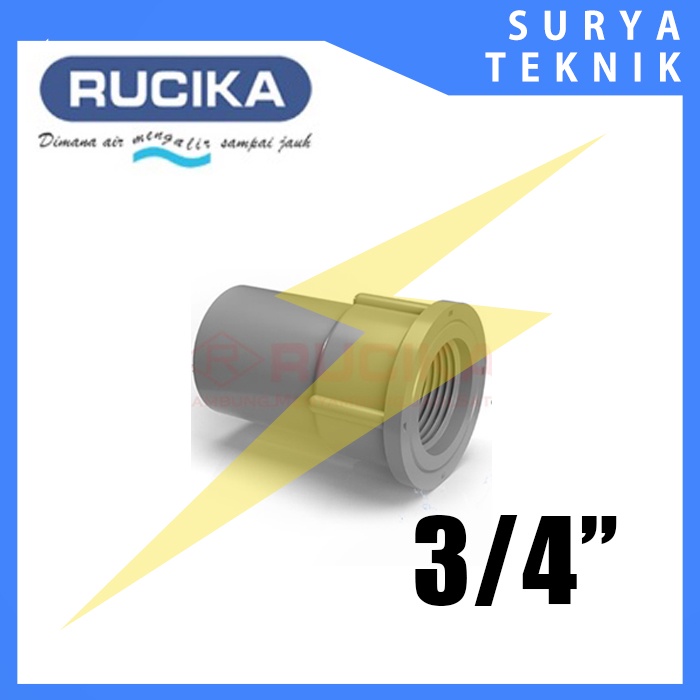 Jual Sok drat dalam SDD 3/4 Inch Rucika AW / Socket SDD Rucika Pvc ...