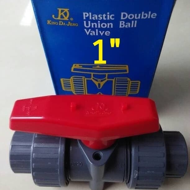 Jual Ball valve water mur pvc 1" KDJ/ Stop Kran water mur pvc 1" inch ...