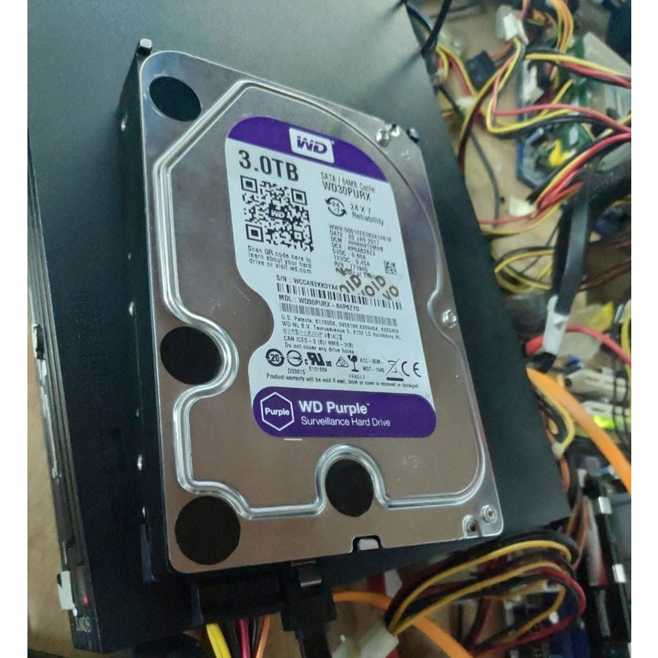 Jual Hardisk PC 3TB WD PURPLE SATA 3.5in Sentinel 100% | Shopee Indonesia
