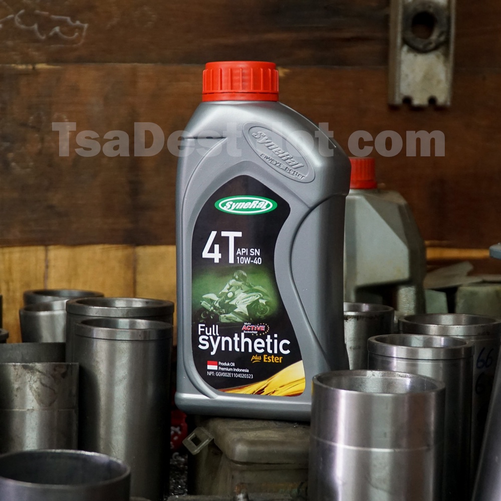 Jual PROMO! Oli Motor SyneRal Full Synthetic Plus Ester 4T SAE 10W-40 API SN 1 ltr | Shopee ...