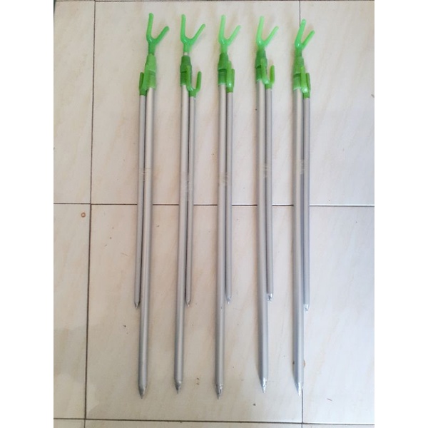 Jual jagrak mancing aluminium single dan doubel 110cm | Shopee Indonesia