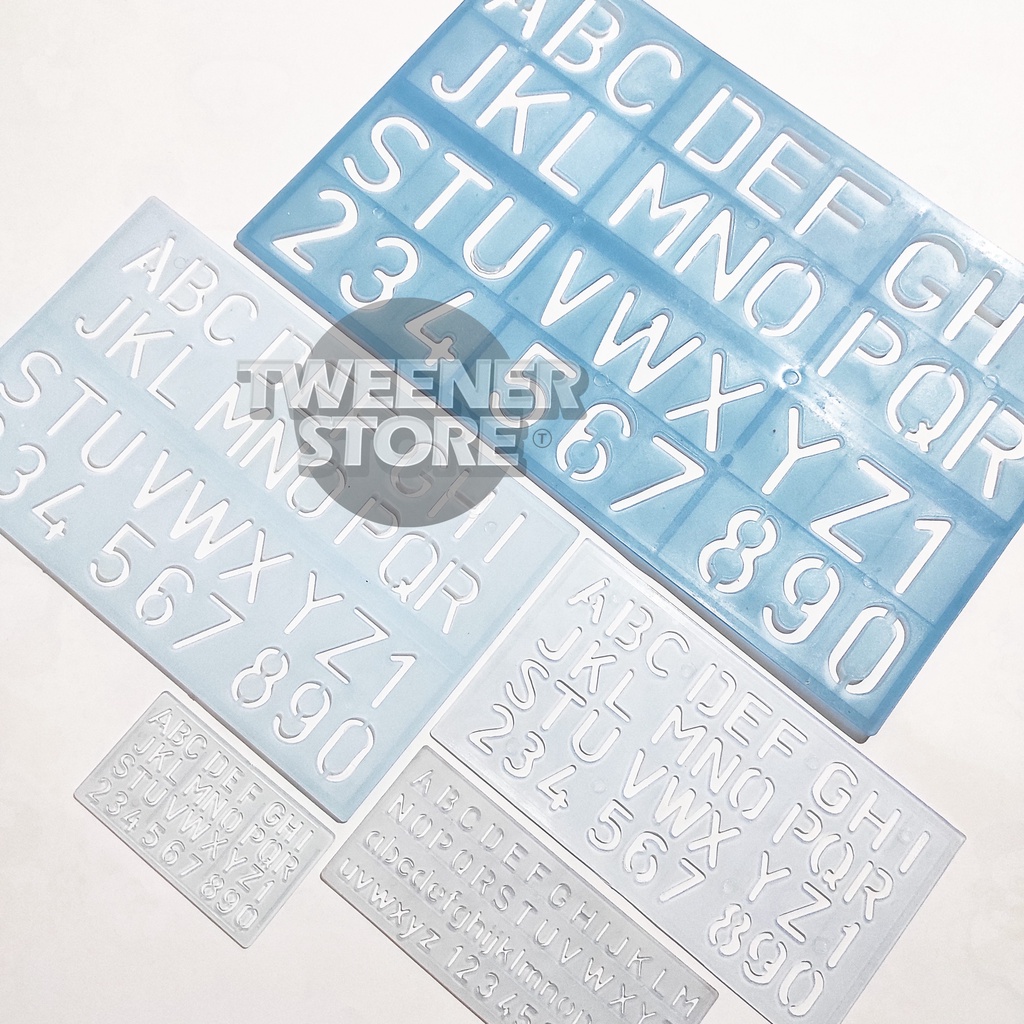 Jual Penggaris SABLON | Penggaris Bentuk | Huruf Angka | Shopee Indonesia