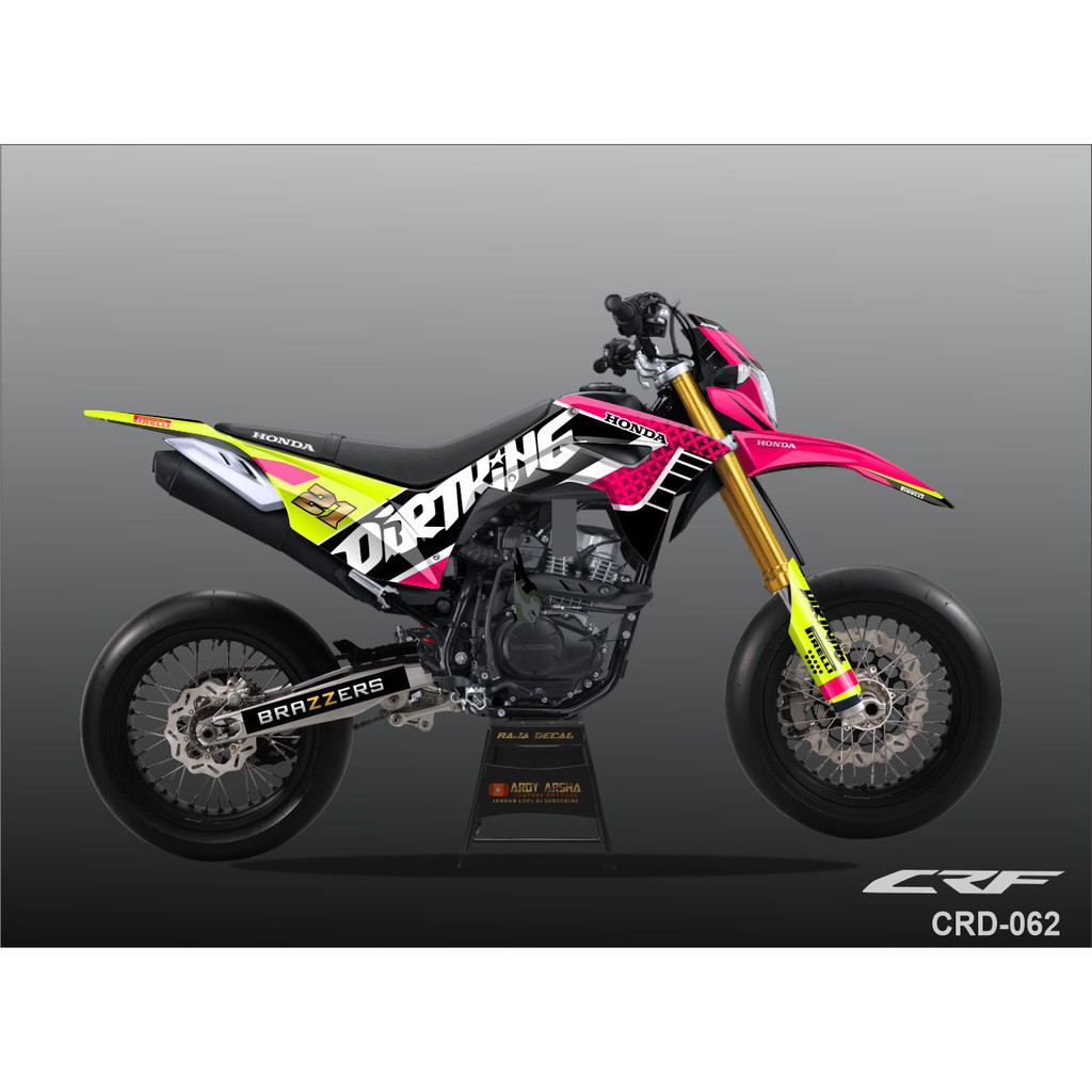 Jual Decal Sticker_Stiker Motor Honda CRF 150 Desain Custom Kode CR 062 | Shopee Indonesia