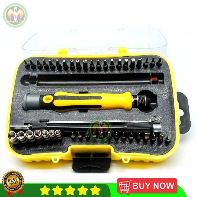 Jual Obeng Set 45 in 1 Reparasi Obeng HP Laptop Komputer PC Konsol | Shopee Indonesia