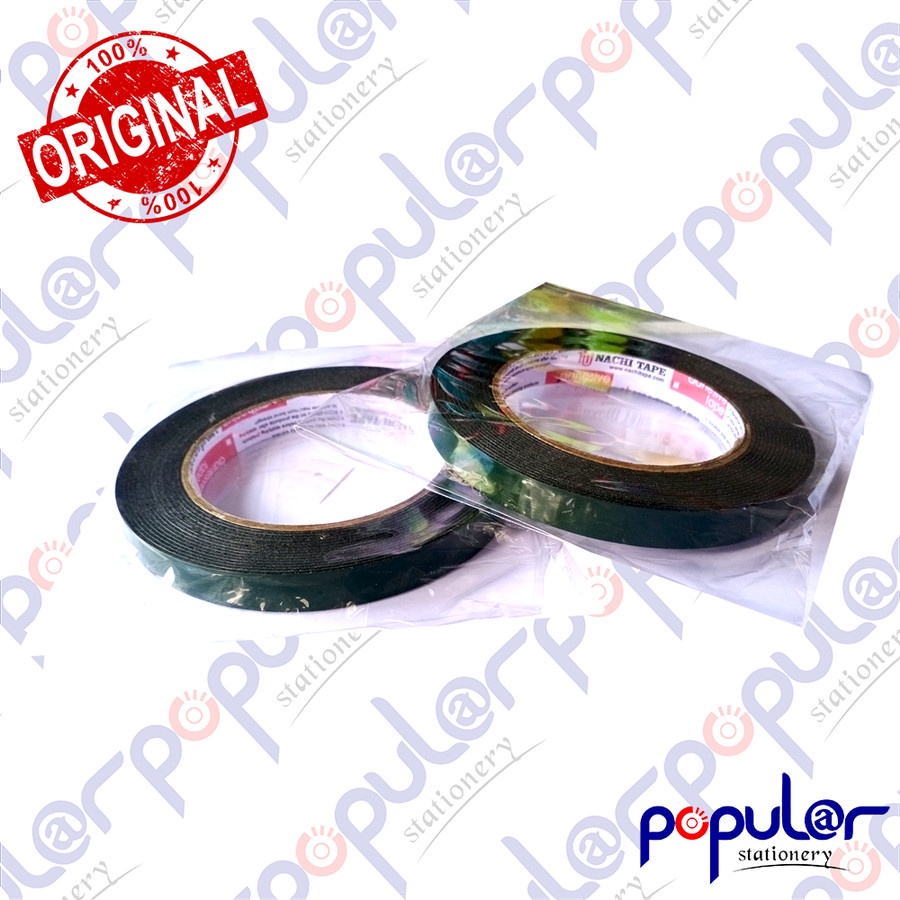 Jual Isolasi Bolak Balik / Double Tape Nachi Foam 1/2 Inch / 12 MM | Shopee Indonesia