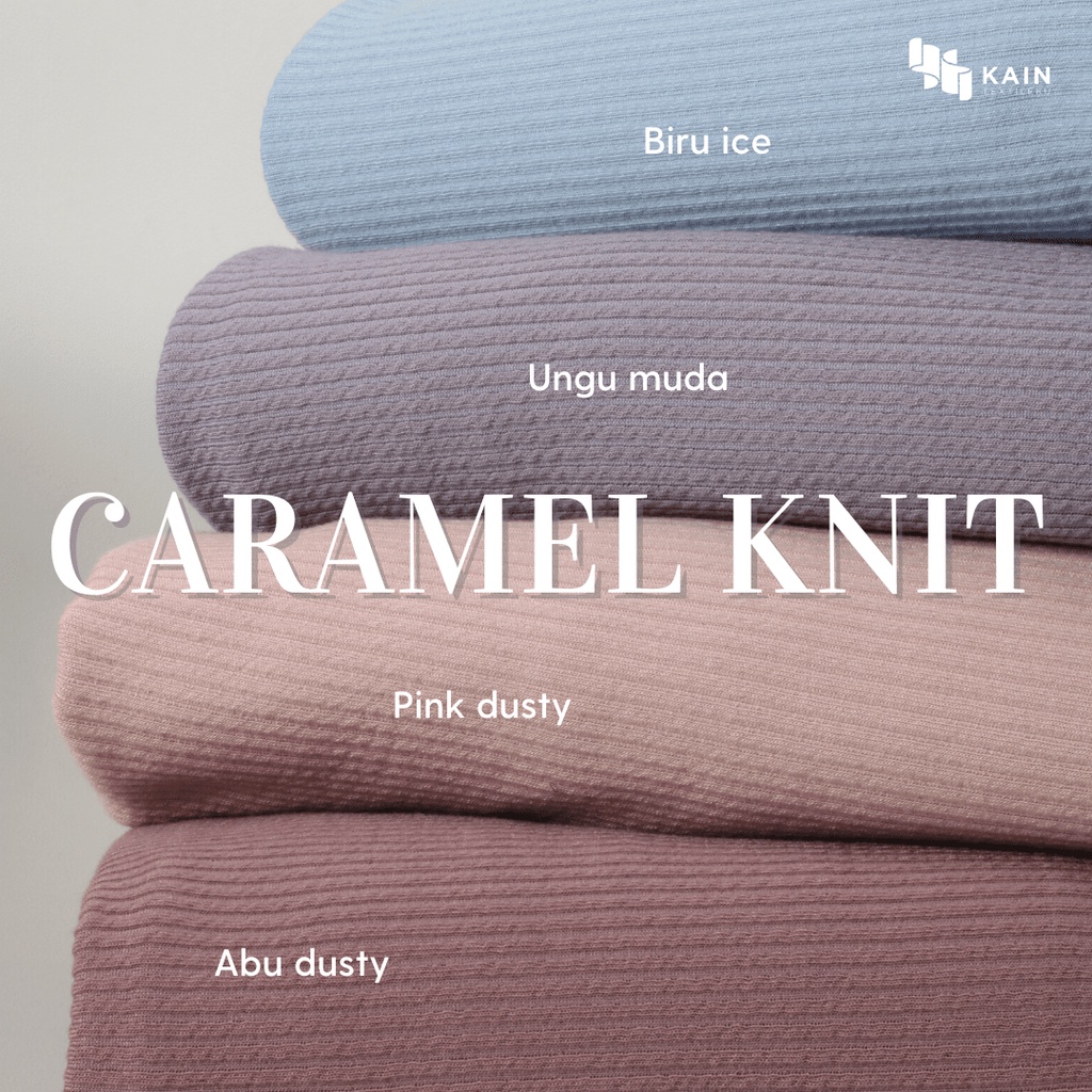 Jual 1 kg Bahan Kain Knitting Caramel Knit | Shopee Indonesia