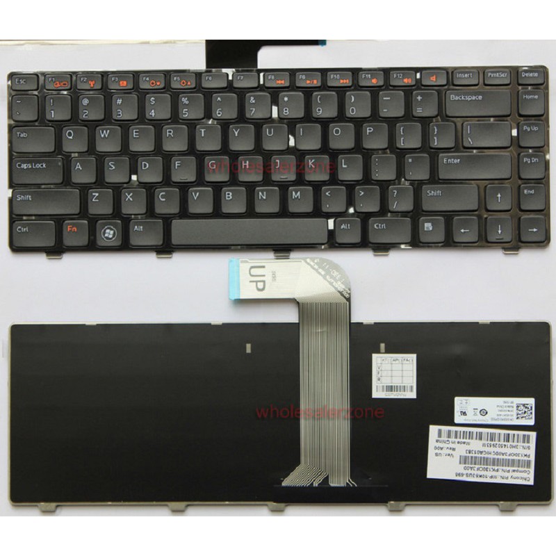 Jual Keyboard DELL Inspiron 14R N4050 N4040 N4110 M4040 M4110 - Hitam ...