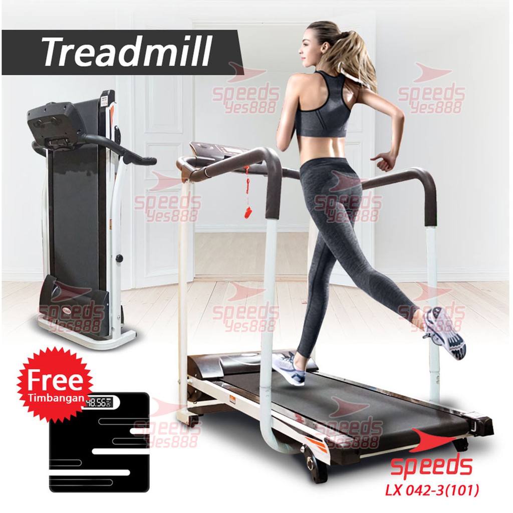 Jual SPEEDS Sport Treadmill Elektrik Listrik 2.0 Mesin Alat Olahraga Lari Dan Fitness Gym 042-3 ...