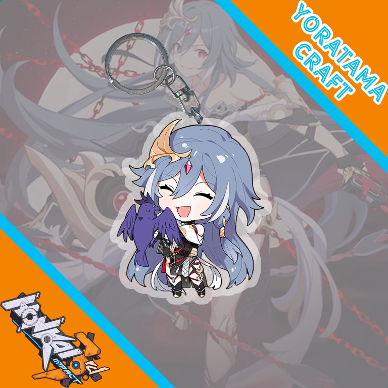 Jual Gantungan Kunci Fuhua Senti HOS Honkai Impact HI3, Keychain Anime ...